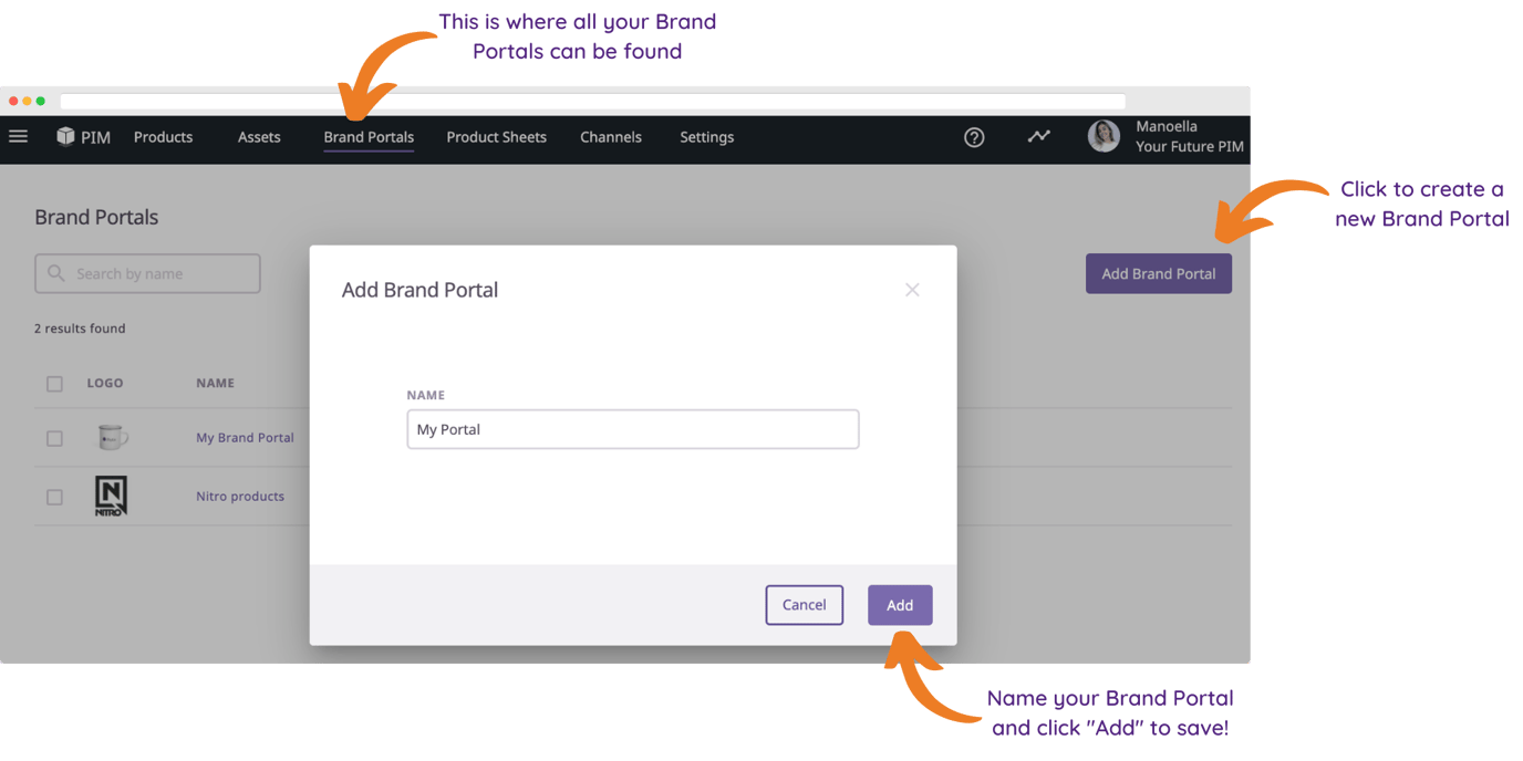 Creating and Managing Brand Portals
