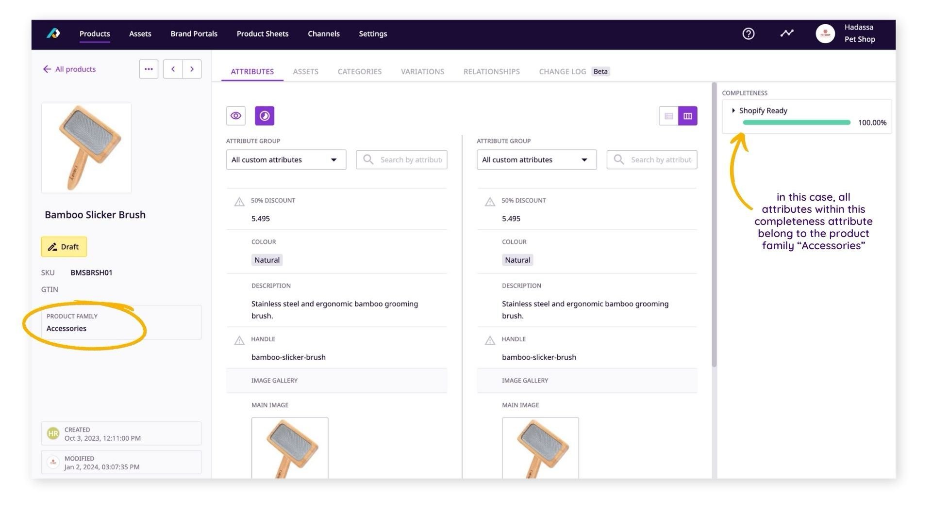 Working with Completeness Attributes