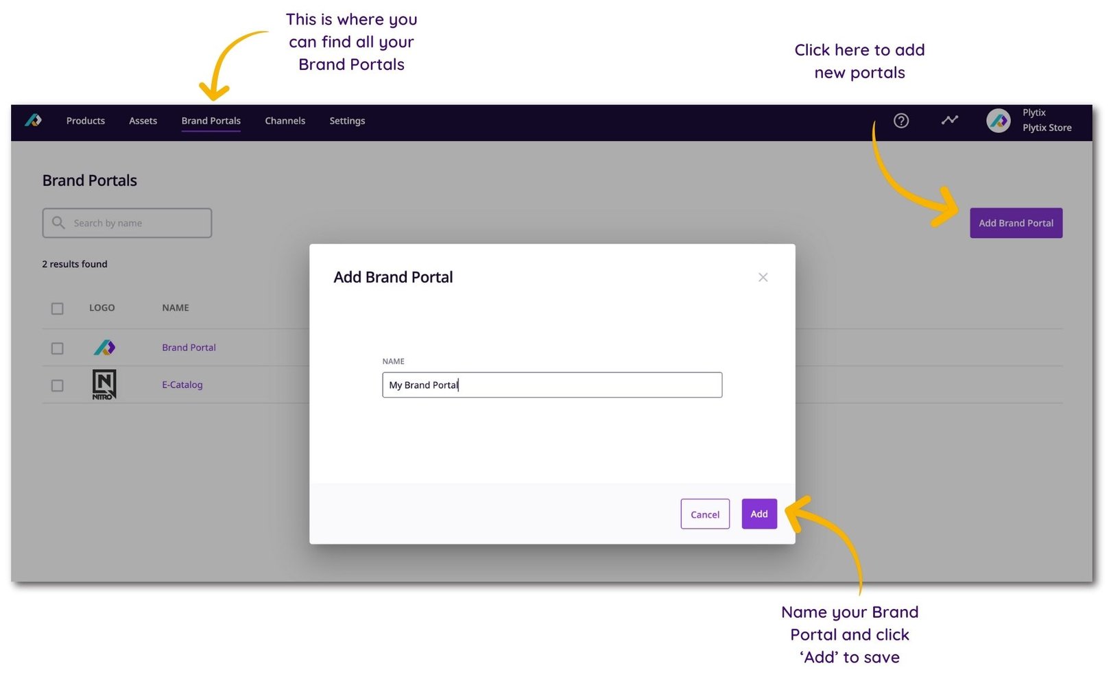 Creating and Managing Brand Portals