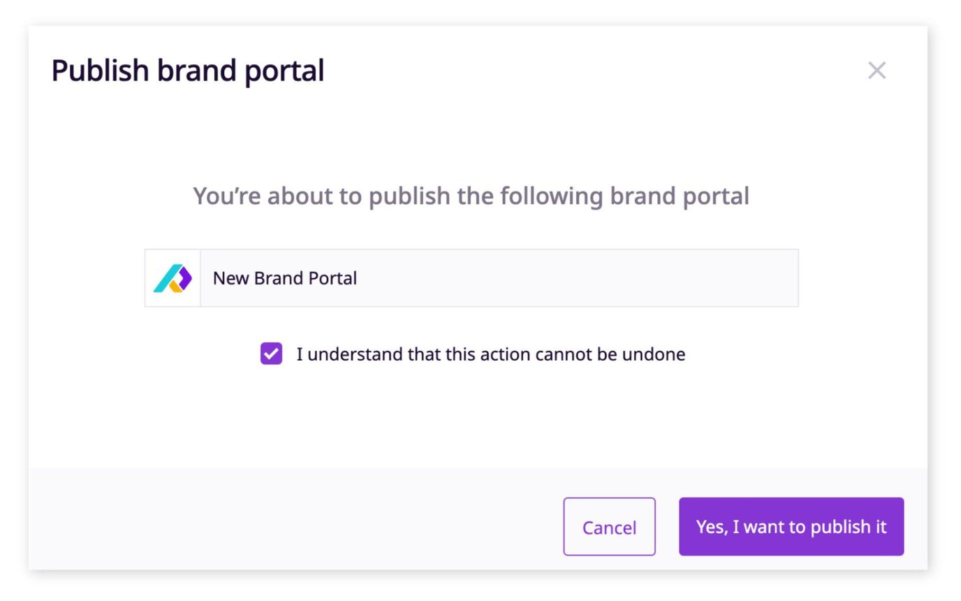 Creating and Managing Brand Portals