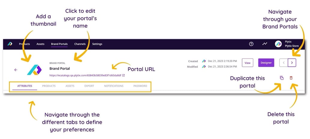Creating and Managing Brand Portals