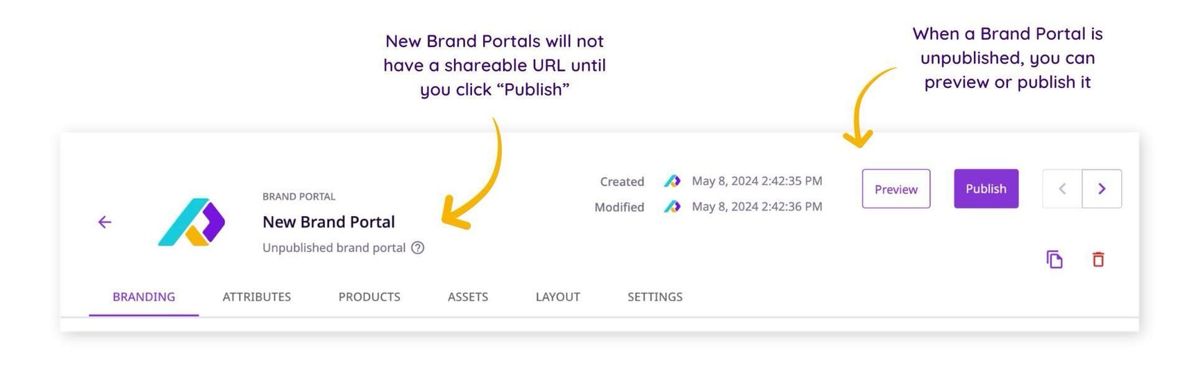 Creating and Managing Brand Portals