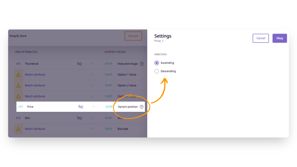 Mapping Shopify Fields