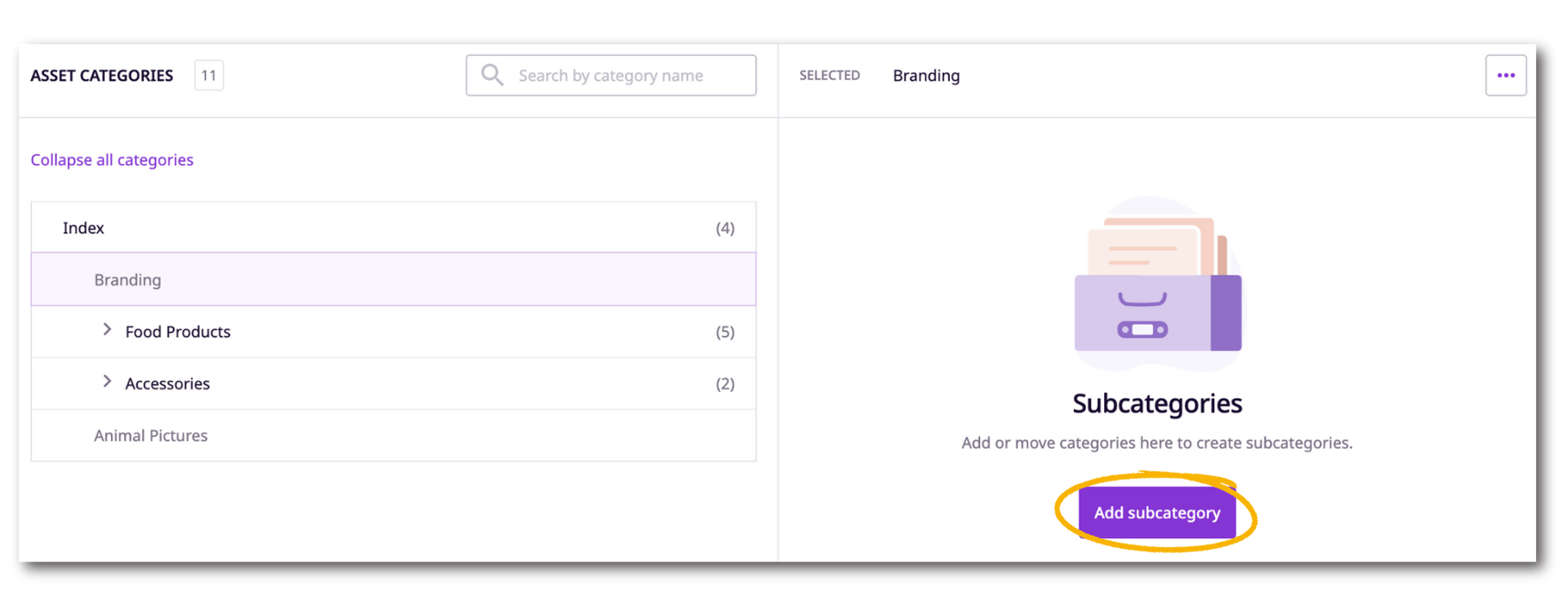 Creating and Managing Asset Categories