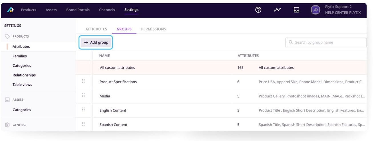 Creating and Managing Product Attribute Groups