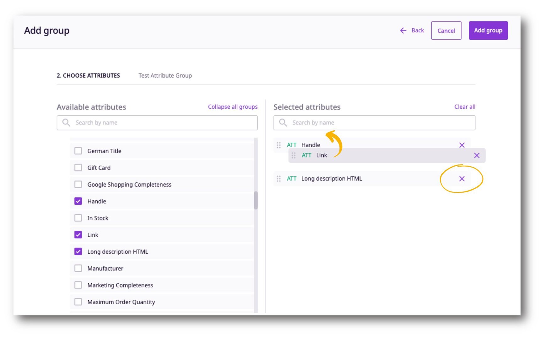 Creating and Managing Product Attribute Groups
