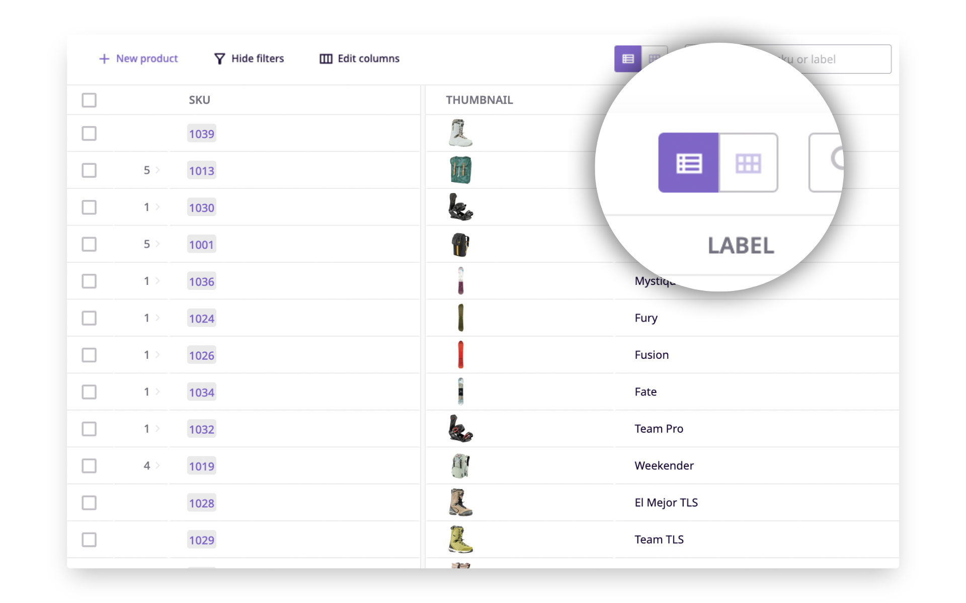 Navigating the Product Overview Page