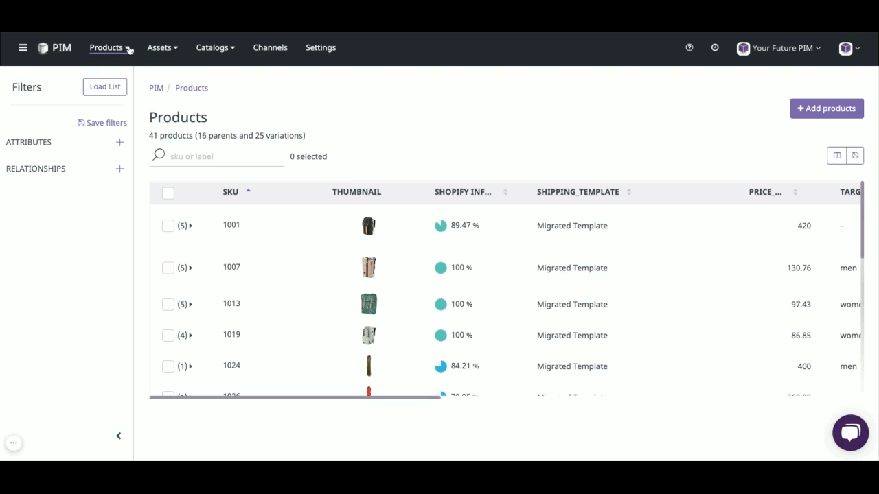 Using Product Filters